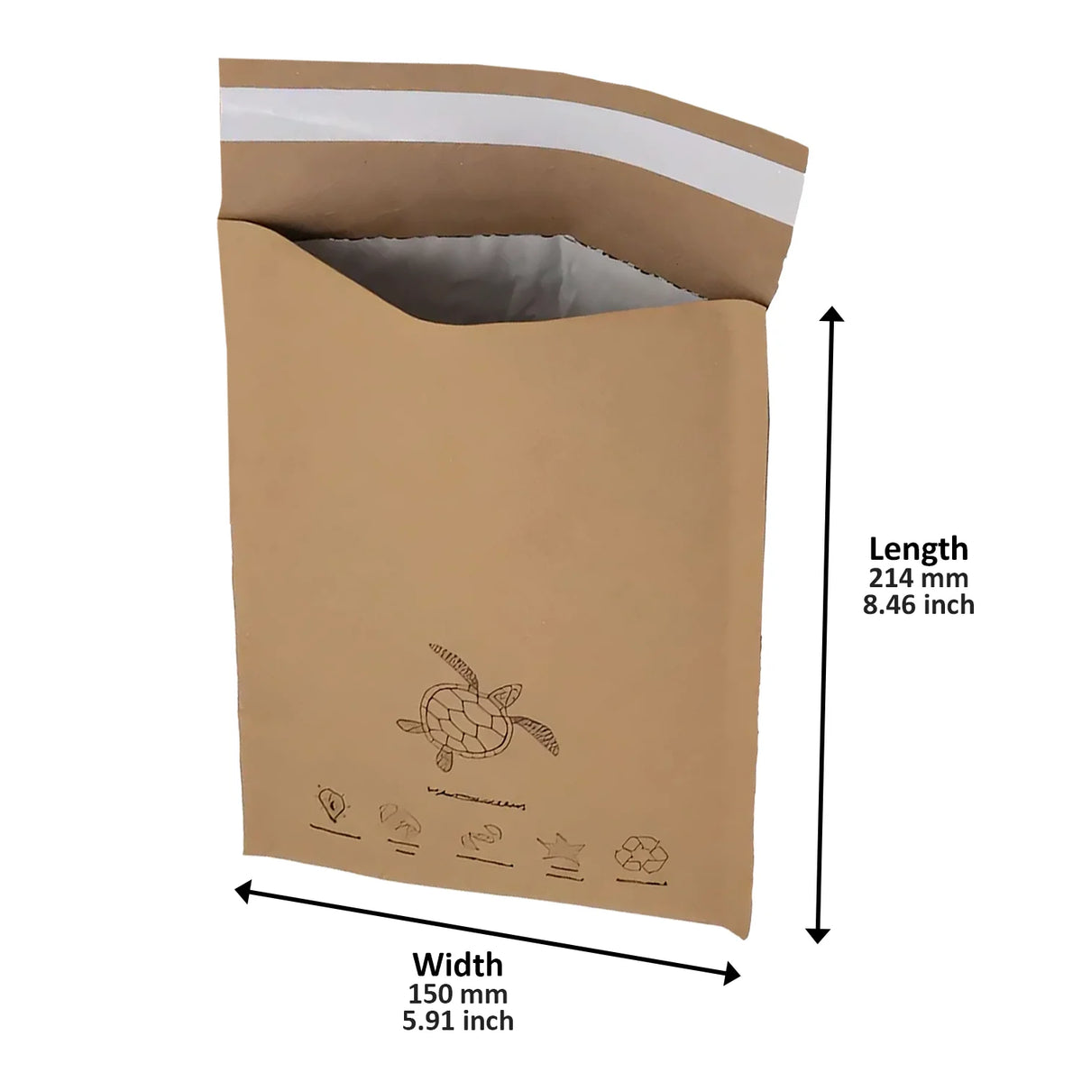 Eco Friendly Paper Padded Envelopes - 5.91x8.46 Inch - £0.29 Each – Mr Bags