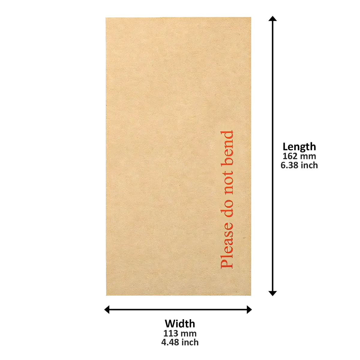 Do Not Bend Envelopes - 6.38x4.48 Inch - £0.05 Each