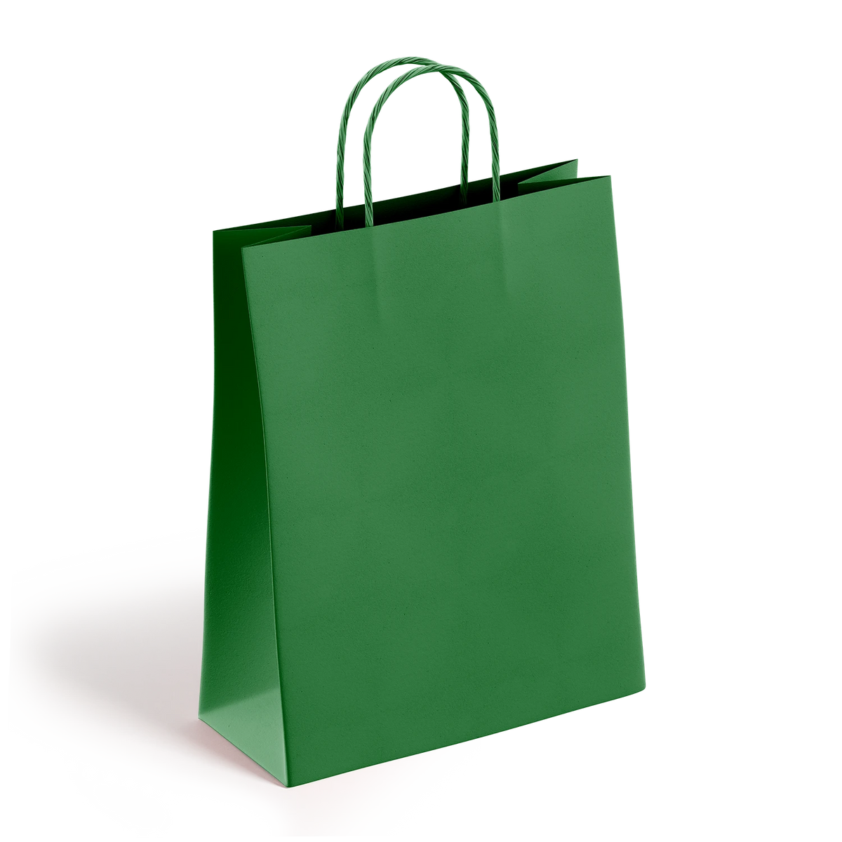 Dark Green Paper Bags with Handles - Recyclable Kraft Gift Bags UK