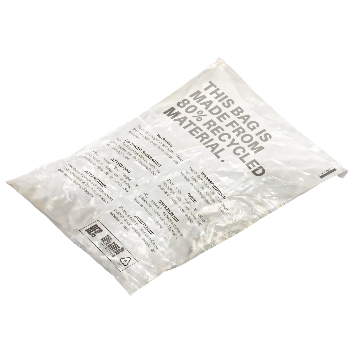 80% Recycled PIR LDPE Mailing Bags - Postal Bags 10x14 Inch