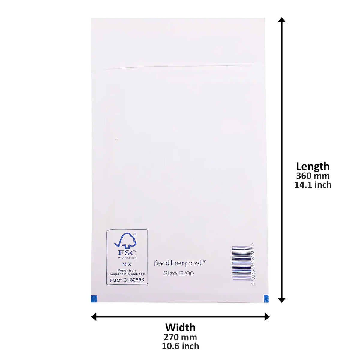 White Padded Envelopes - H/5 270x360mm - £0.3 Each
